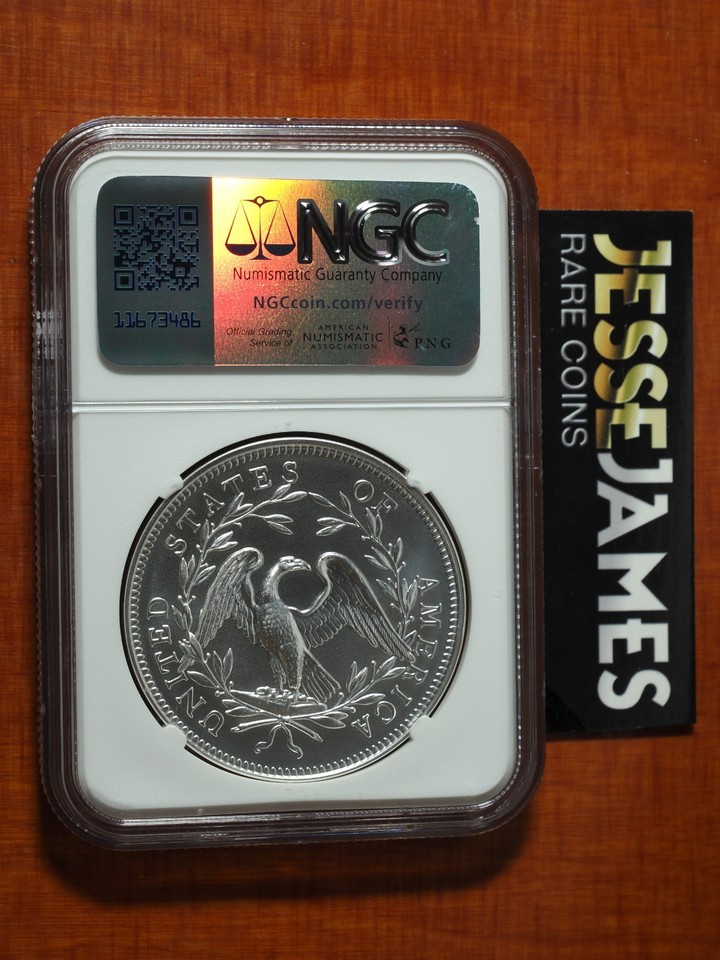 2024 FLOWING HAIR SILVER LIBERTY MEDAL NGC MS70 CLASSIC BROWN LABEL 1 ...