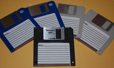 SINGLE FLOPPY DISK - 3.5 Inch 1.44 MB Floppy Disc Various Colours/Makes ...