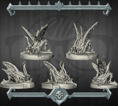 Hellfire Locusts | Hellwasp | Stirge miniature for Tabletop games like ...