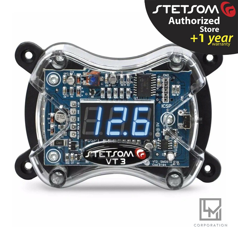 Stetsom VT 3 Voltmeter Digital + Stetsom SX2 Red Control Remote Car ...