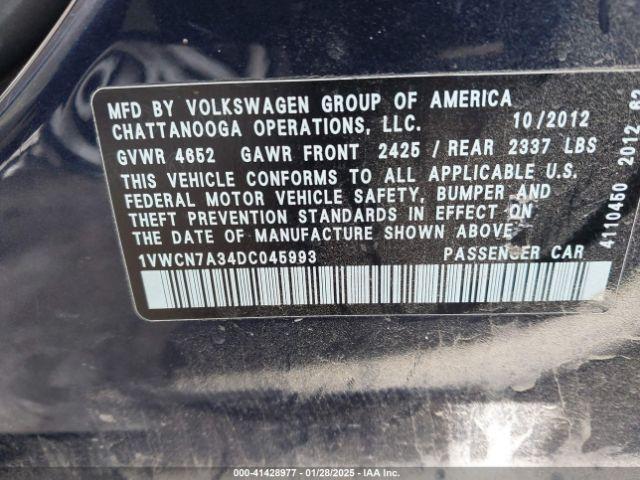 Used ABS Control Module fits: 2013 Volkswagen Passat ABS LH engine ...