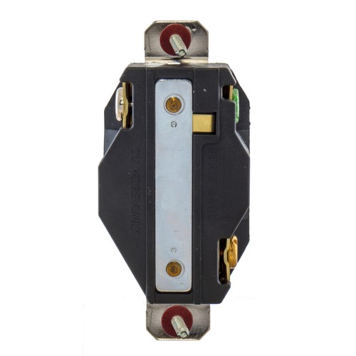 Hubbell L520R 20A 125V Black Nylon Locking Single Flush Receptacle | eBay