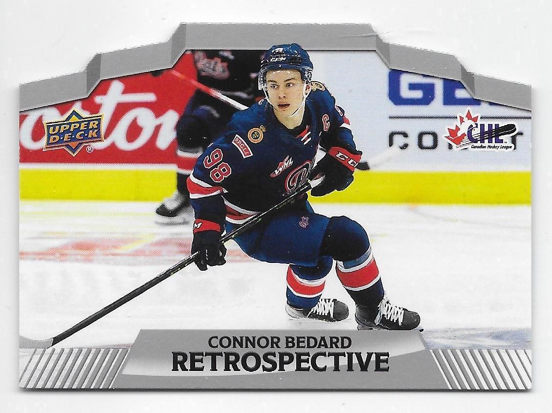 22/23 2022 UPPER DECK CHL CONNOR BEDARD RETROSPECTIVE CARDS CB1-CB15 U ...