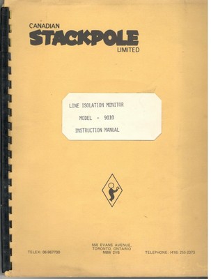 Vintage 1975/76 Stackpole Line Isolation Monitor Model 9010 ...