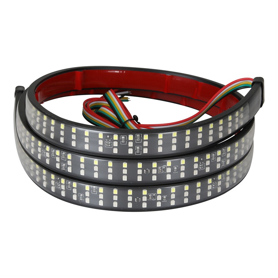 60" 3 Row LED Strip Tailgate Light Bar Reverse Brake Light For Nissan ...