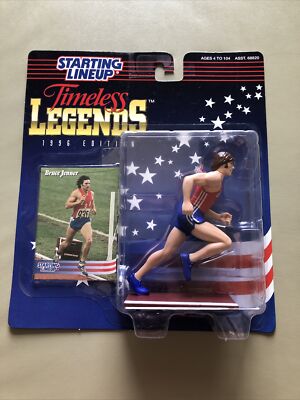 STARTING LINEUP TIMELESS LEGENDS OLYMPIC BRUCE JENNER KAITLYN 1996 RARE ...