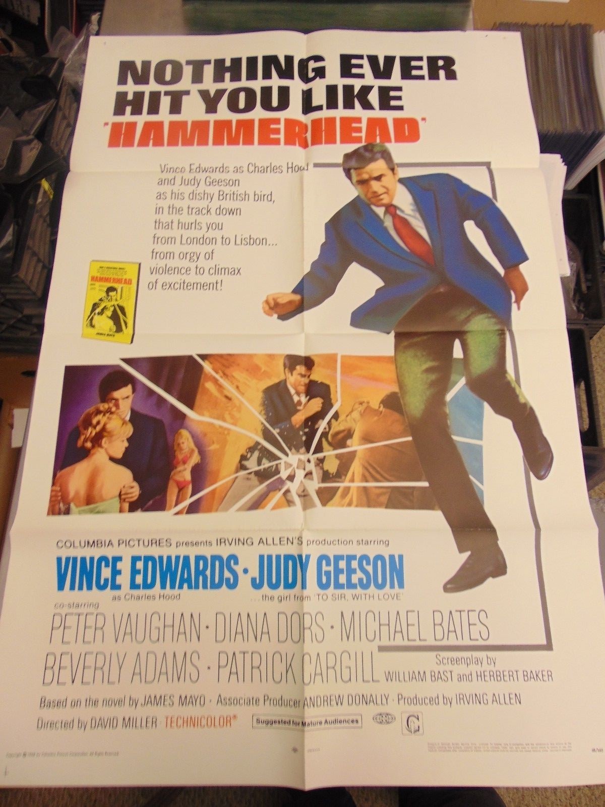 VINCE EDWARDS JUDY GEESON HAMMERHEAD ORIG 27X41 POSTER MP176 | eBay