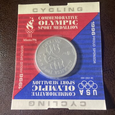 OLYMPIC Sport Commemorative Medallion Cycling 1996 Atlanta Olympics ...