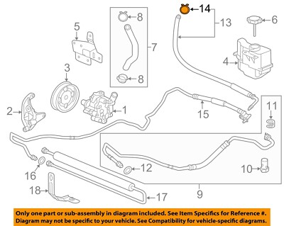 GM OEM 95-22 C1500 Steering Gear Linkage Pump Hoses-Outlet Hose Clamp ...