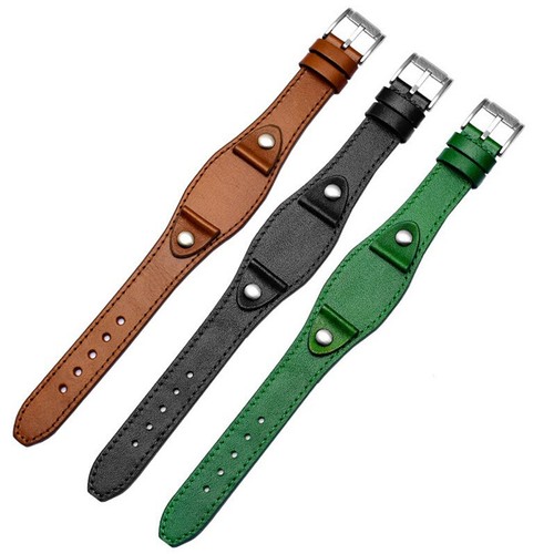 20/22MM Cowhide Leather Watch Strap Band For FOSSIL Omega Watches Tray ...