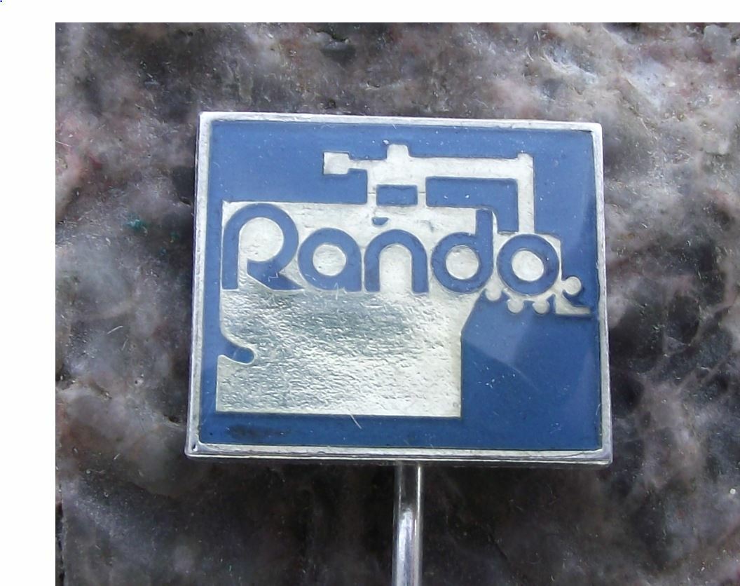 Antique Rando Air Laid Machines Engineering Firm Company Logo Pin Badge ...