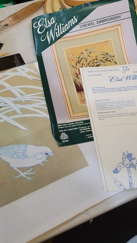 Needlepoint Kit - Bird with River Orchids by ELSA WILLIAMS | eBay