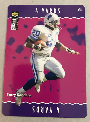 1996 Collector's Choice Play Barry Game Card Sanders #Y58 Lions | eBay