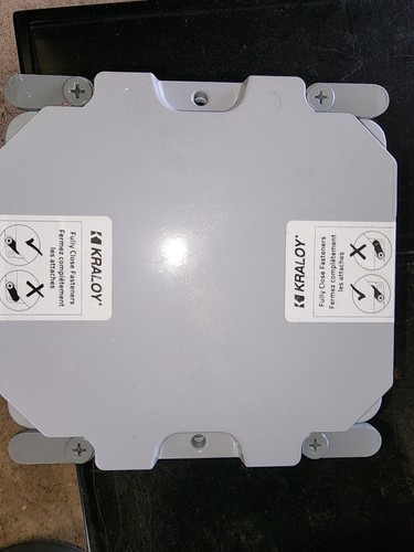 Kraloy 278304 JBX664 PVC Electrical Junction Box/Enclosure 6x6x4 FREE ...