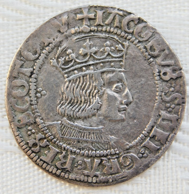 SUPERB CONDITION KING JAMES V 5th SCOTTISH SCOTLAND SILVER HAMMERED ...