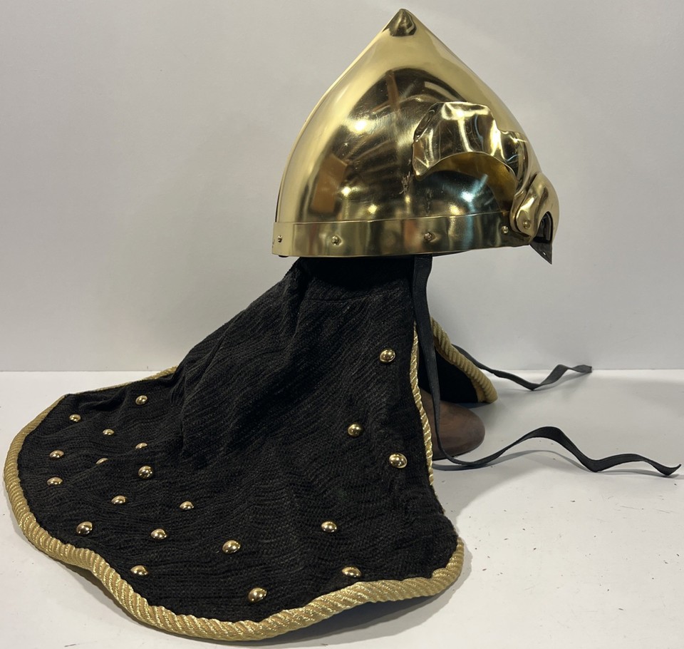 WINDLASS STEELCRART ROMAN ARCHER STYLE HELMET WITH NECK COVER | eBay