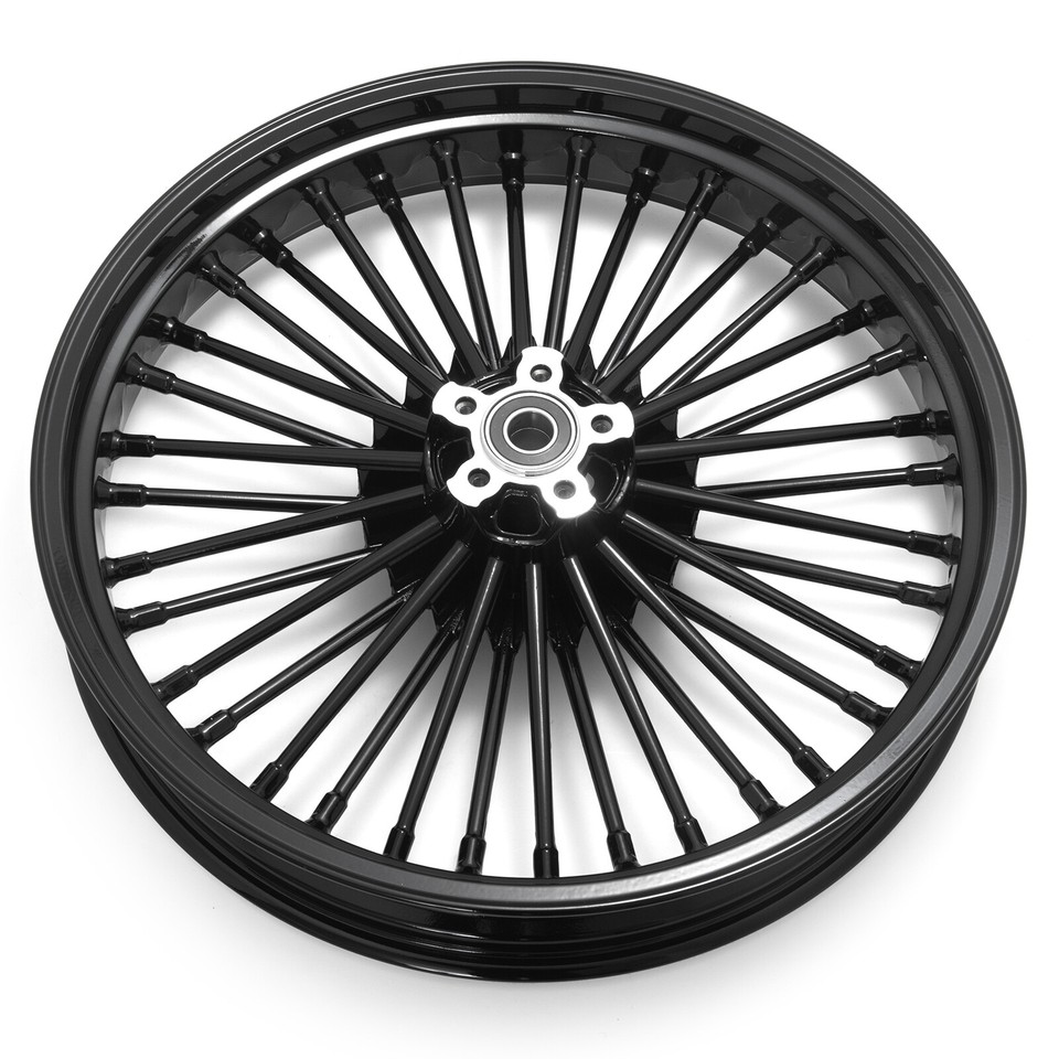 21x3.5 18x5.5 Fat Spoke Wheels Rim for Harley Dyna Street Bob Low Rider ...