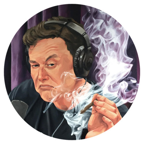 Elon Musk Smoking Sticker Joe Rogan Show Decal #RS34 | eBay