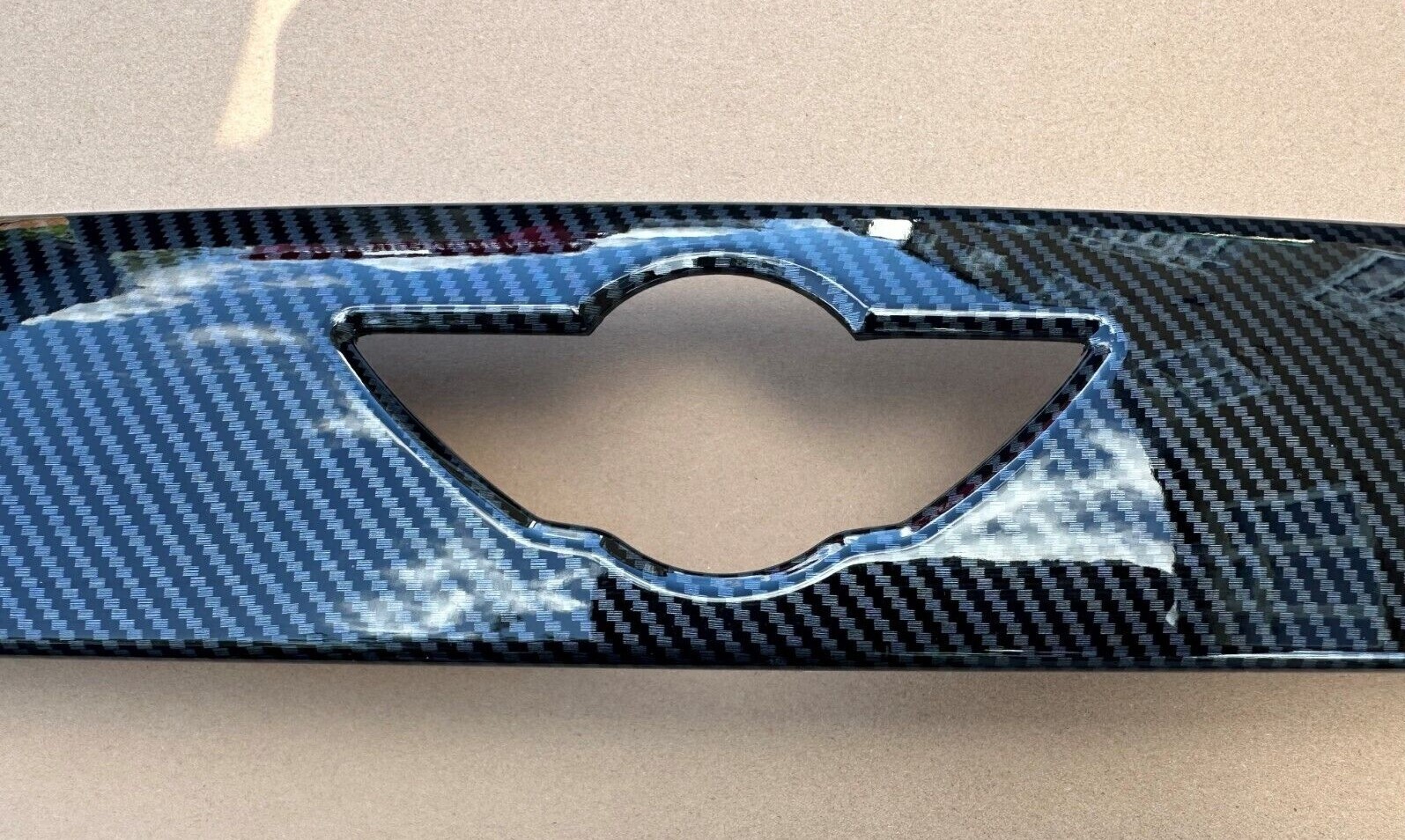CARBON EFFECT REAR TAILGATE TRIM MINI F55 F56 F57 2014+ HATCH MK3 GEN 3 ...