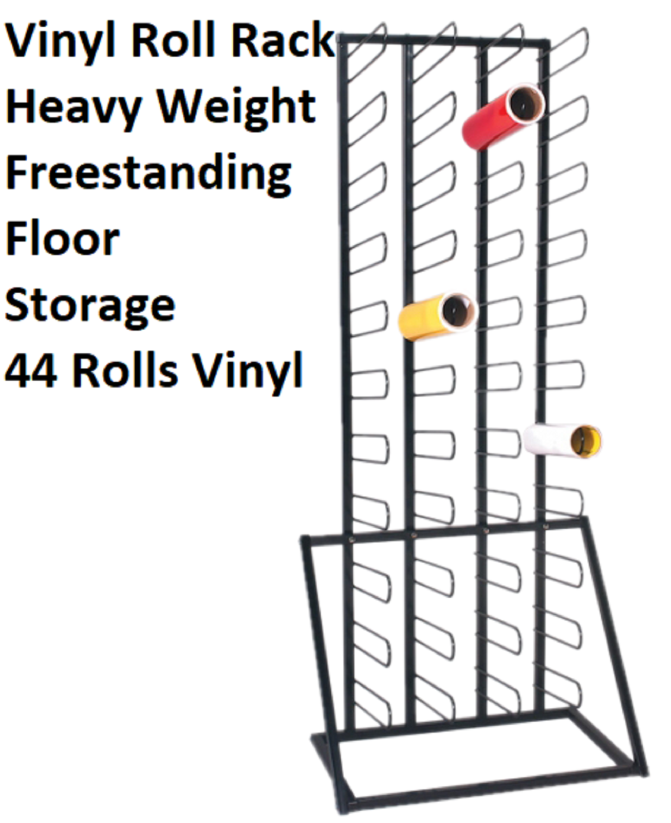 Vinyl Roll Rack Heavy Weight 5/16" Floor Vinyl 44 Rolls FREE SHIPP TO ...