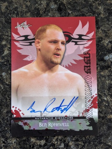 2010 Leaf MMA Authentic Signature Ben Rothwell #AU-BR1 Autograph | eBay
