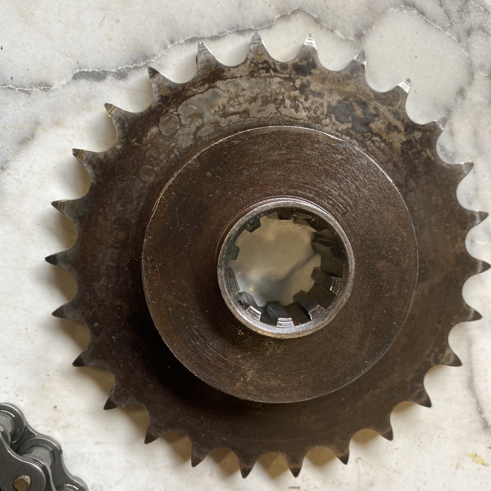 1969 Vintage Snowmobile Alouette GT Chain Case Sprockets And Chain Good ...