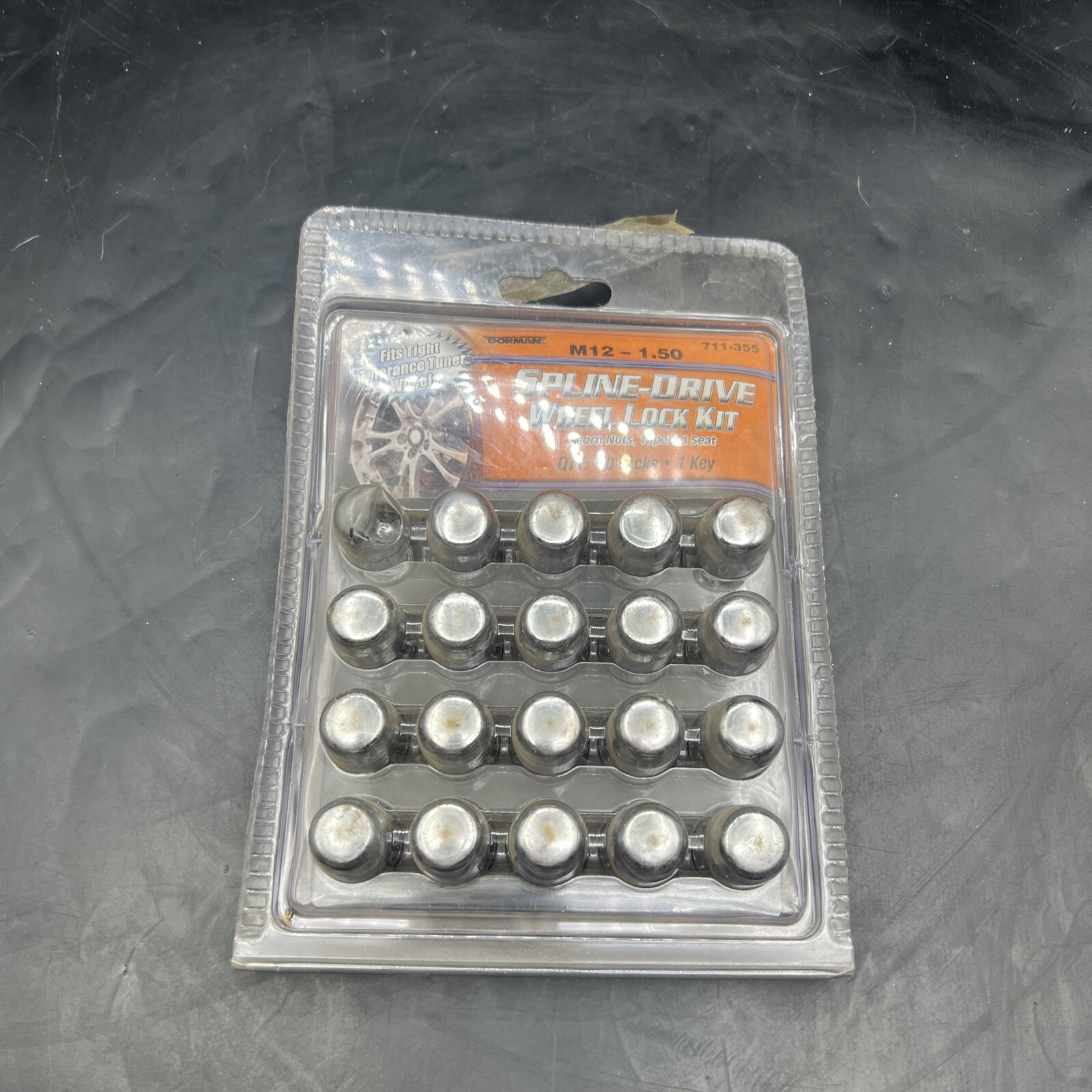 Dorman Spline-Drive Wheel Lock Kit 711-256 Black 1/2" (QTY 19 NO KEY ...