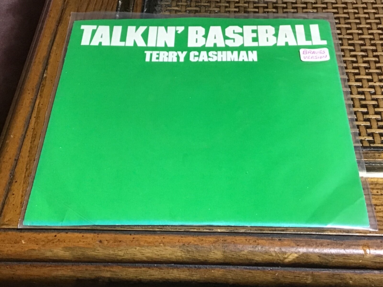 1982 TERRY CASHMAN 45 rpm For “Braves” Fans TALKIN BASEBALL Mint ...