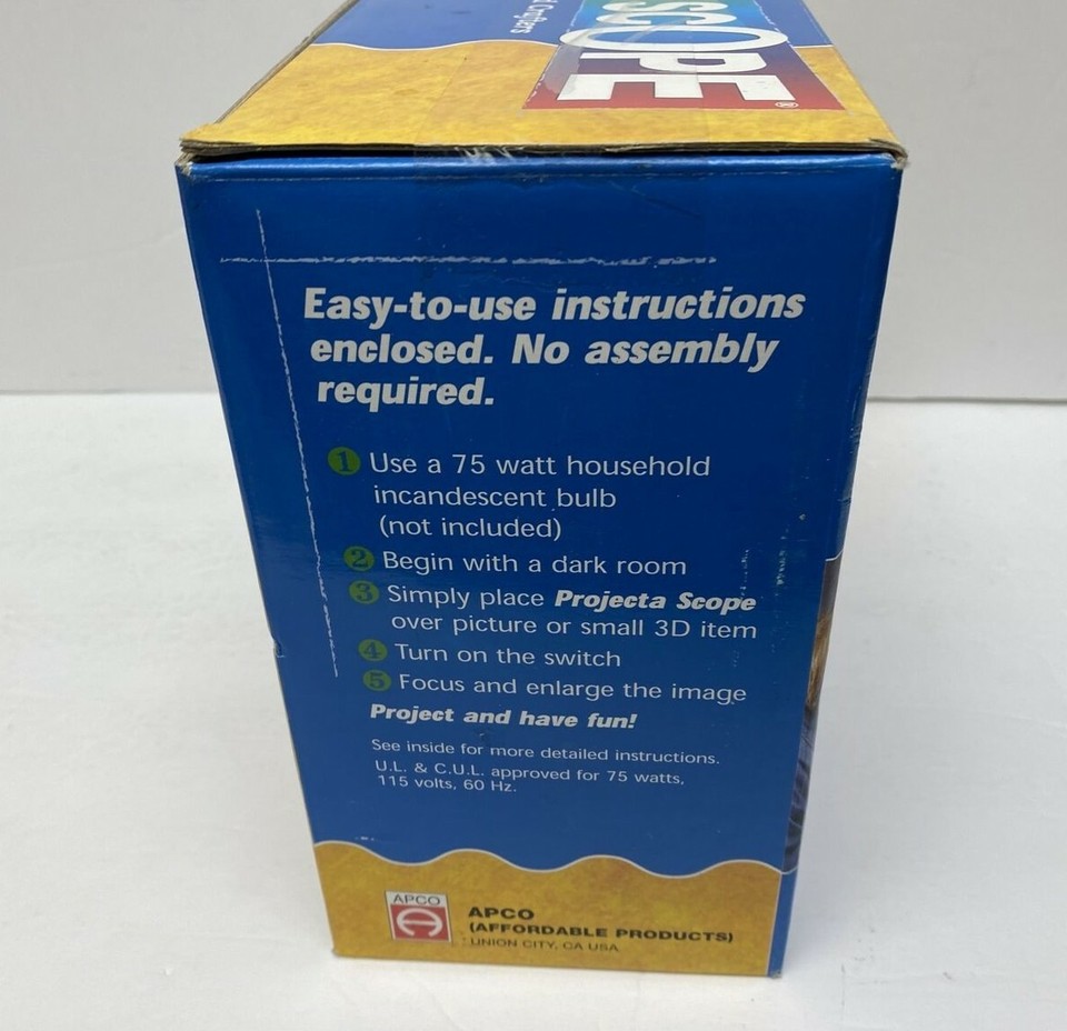 Apco Projecta Scope PJ768 Arts Sewing & Crafts | eBay