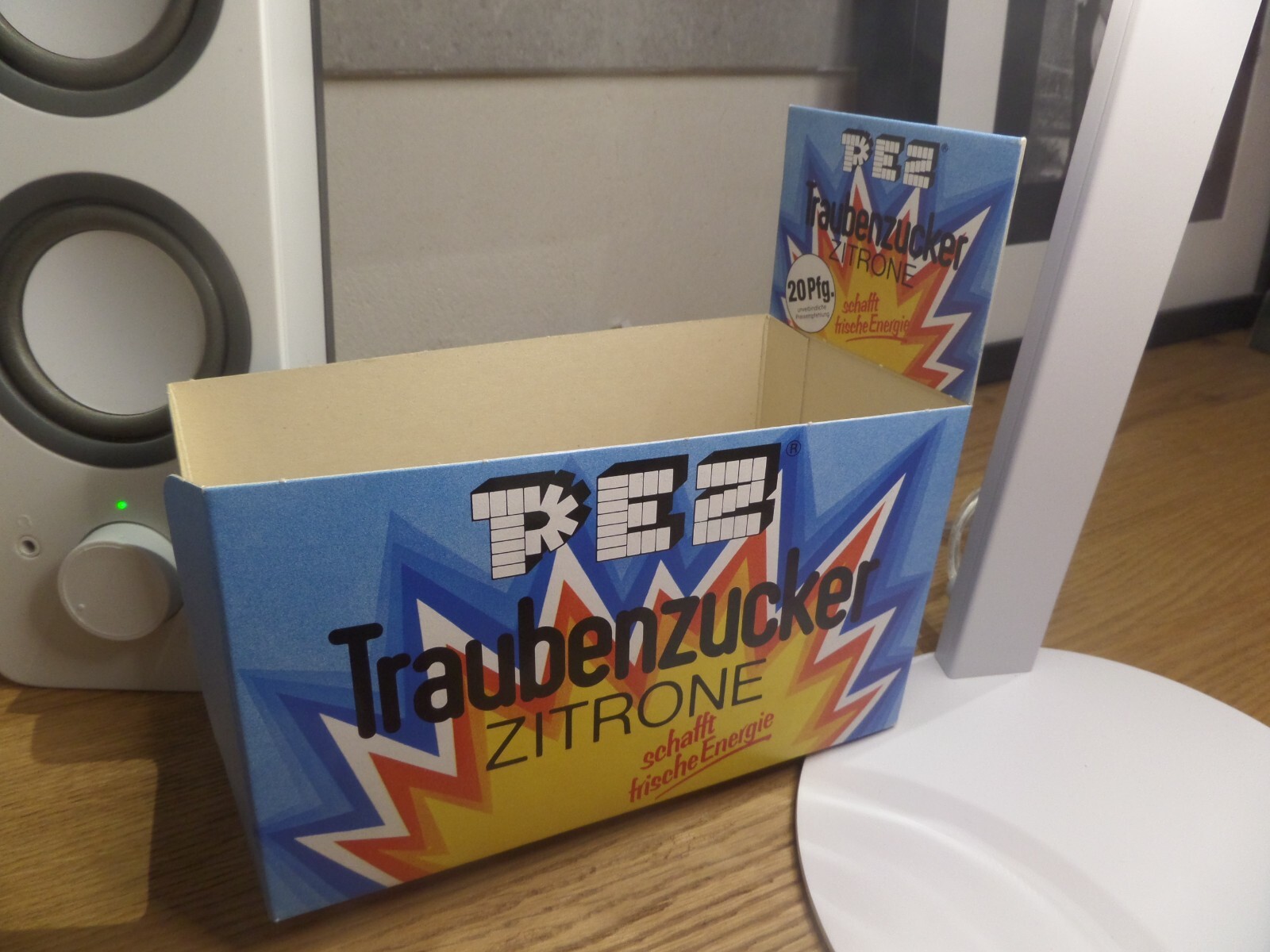 PEZ Store Display CANDY TRAUBENZUCKER Lemon BOX FOR CANDY PACKS RARE ...