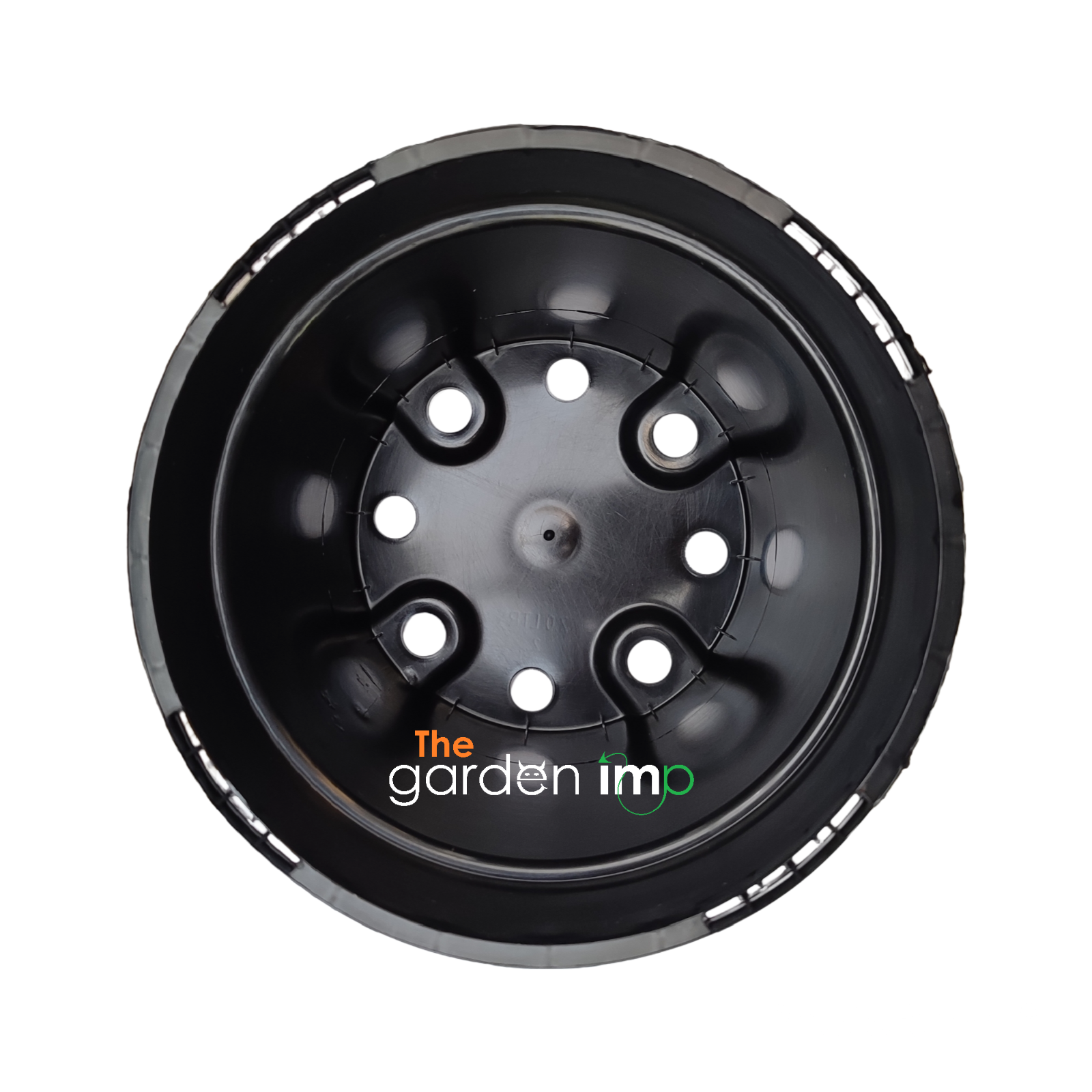 2L Plant Pots Strong Black Round Plastic Growing Pot 17cm Glossy ...