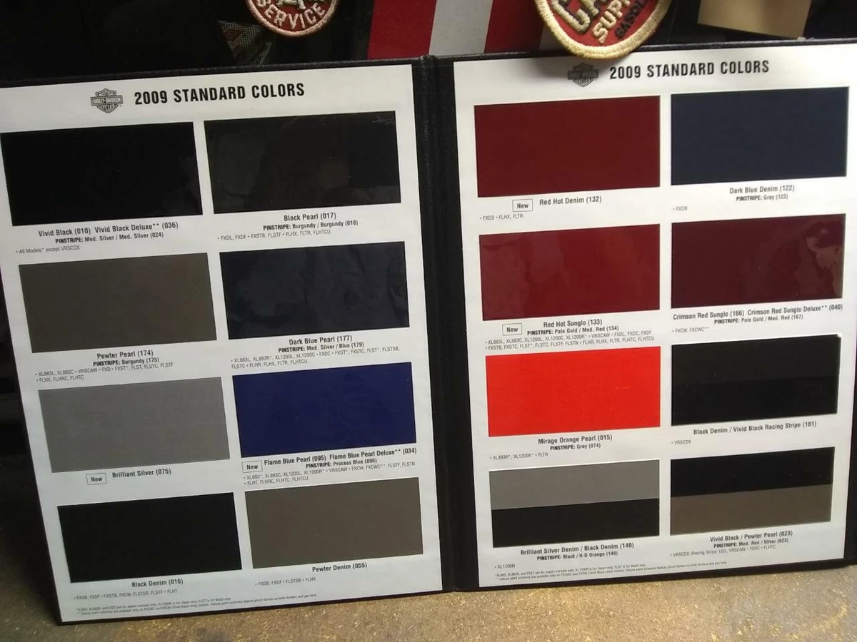 Harley Paint Color Chart