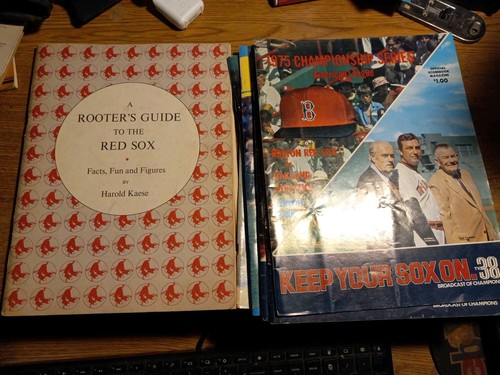 Vintage 9- Red Sox yearbooks -programs 1968 1975 1976 | eBay