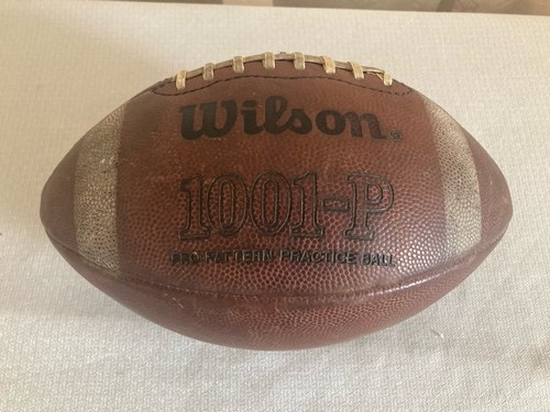 Vintage Wilson Football 1001-P Practice Ball Leather Made In USA | eBay