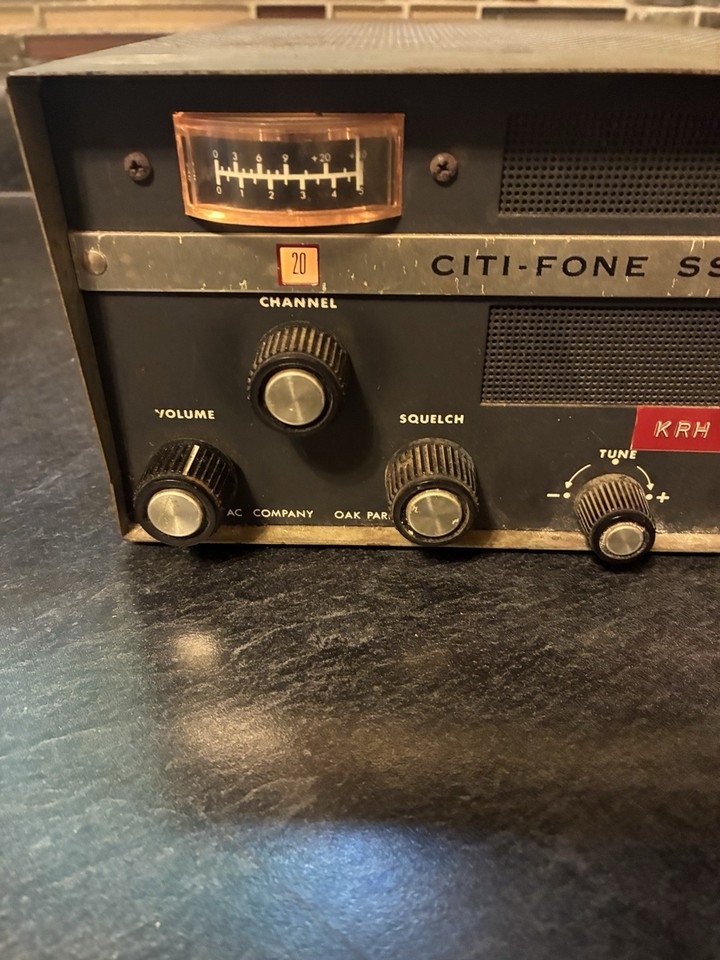 Vintage Multi-Elmac Co. Citi-Fone SS Tube CB Radio Transceiver MI base ...