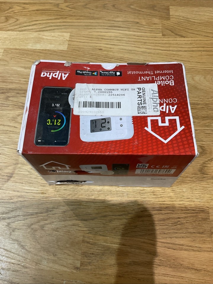 Alpha Easy Stat Programmable Room Thermostat Digital Wireless | eBay UK