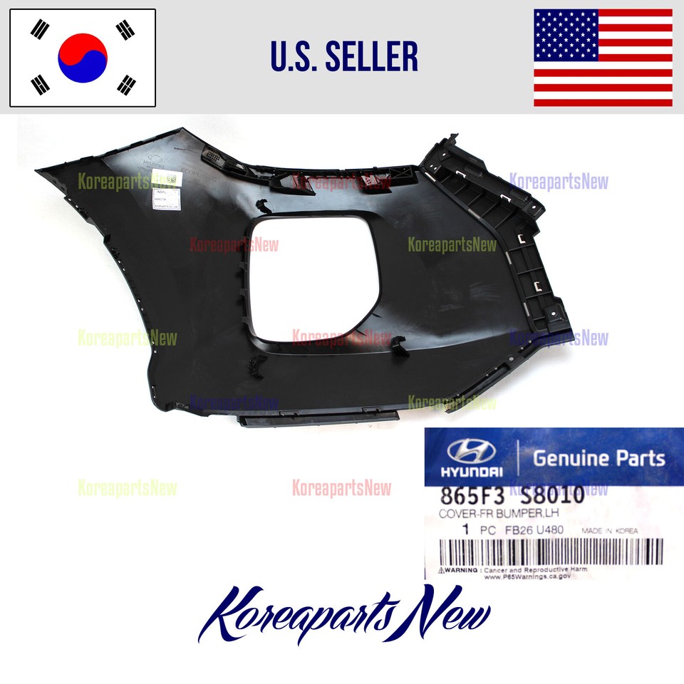 FRONT Bumper Cover Left DRIVER 865F3S8010 ⭐GENUINE⭐ Hyundai Palisade ...
