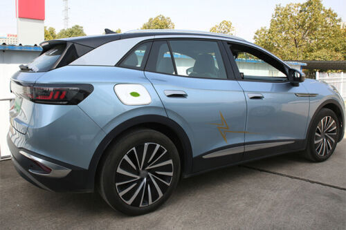 Silver Titanium Outside Charging Electricity Cover Fit For VW ID.4 ID4 ...