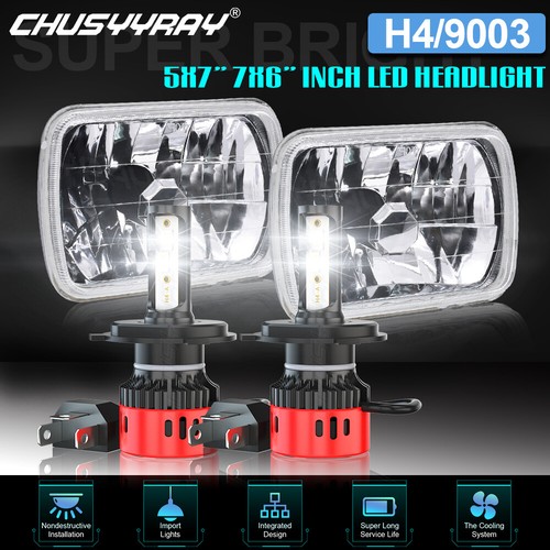 DOT Approved 5x7" 7x6" LED Headlights HI-LO Beam For Kenworth T300 1997 ...