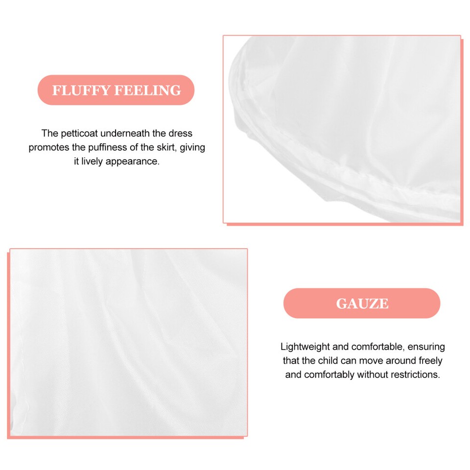 Girl Underskirt Petticoat Skirt Convenient Crinoline Underskirt for ...