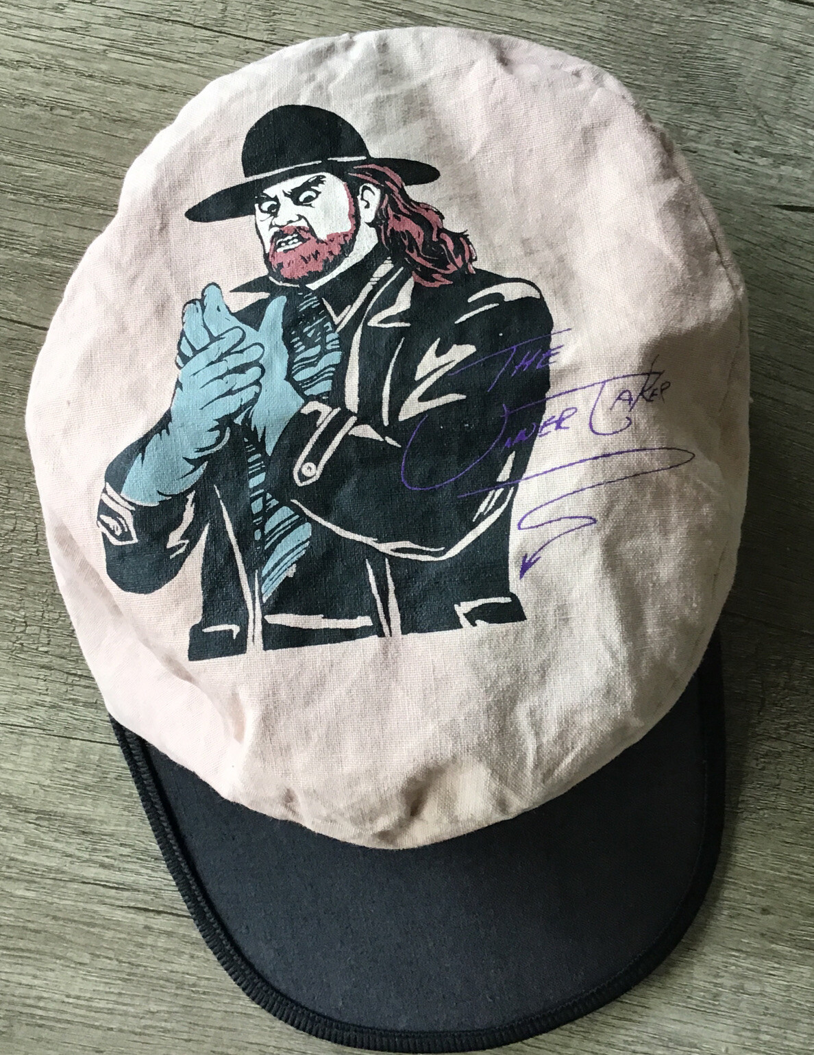 Vintage WWF Undertaker Titan Sports Youth Painter’s Hat Cap 1991 WWE | eBay