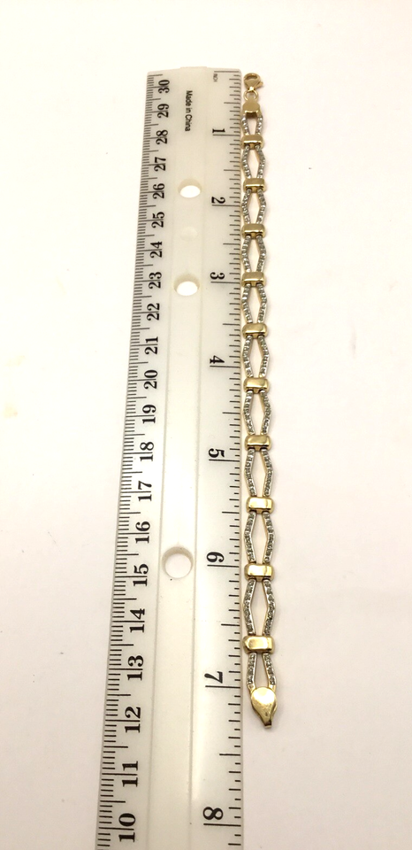 SLC 14k Yellow Gold Link Chain Bracelet ~ 7.25" ~ 5.4 Grams | eBay