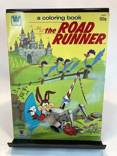 VTG Looney Tunes Road Runner Coloring Book 1981 Whitman #1142-2 Wil E ...