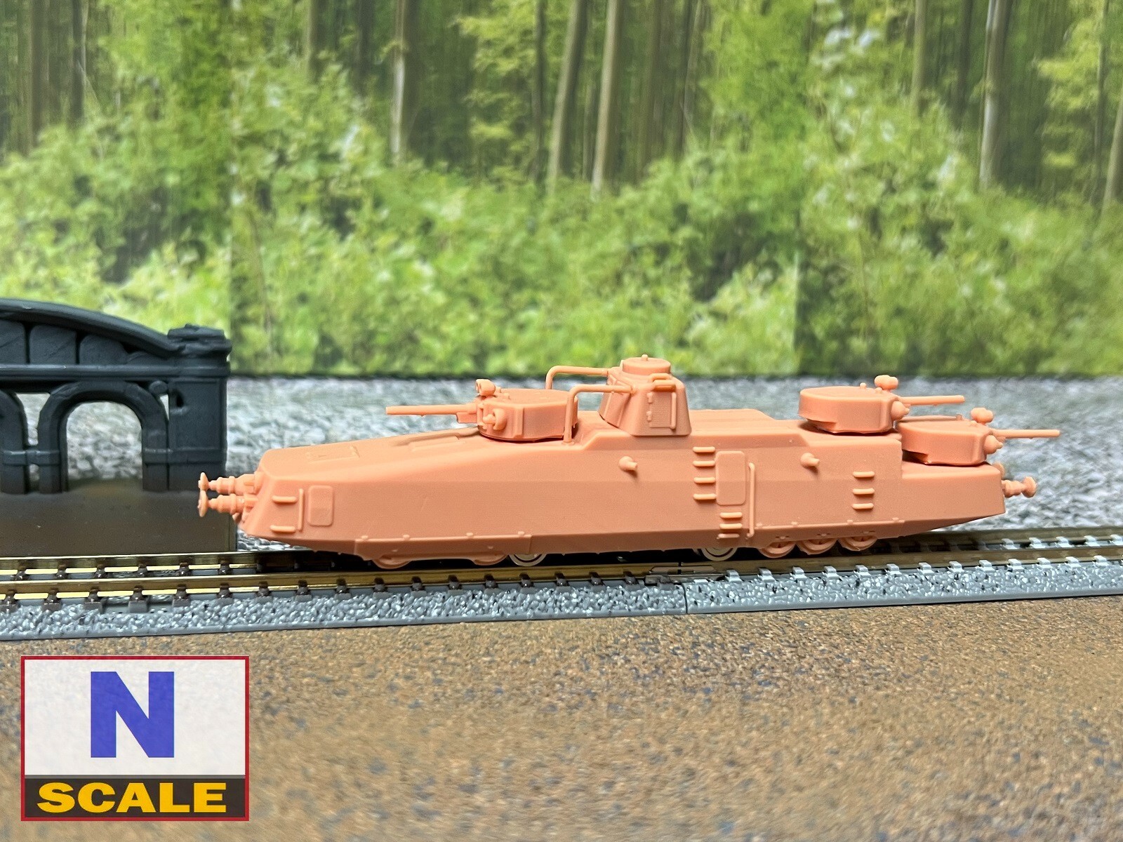 1/160 (N-Scale) WWII Russian MBV-2 Armored Train Resin Kit (fine detail ...