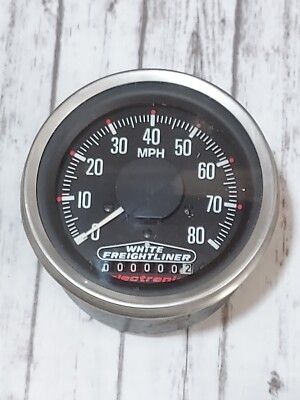 White FREIGHTLINER FLA FLT WFT Electronic Speedometer Odometer Gauge 80 ...