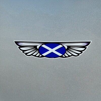 Scotland Scottish Saltire Flag Wing Vinyl Sticker Decal For Car Van ...