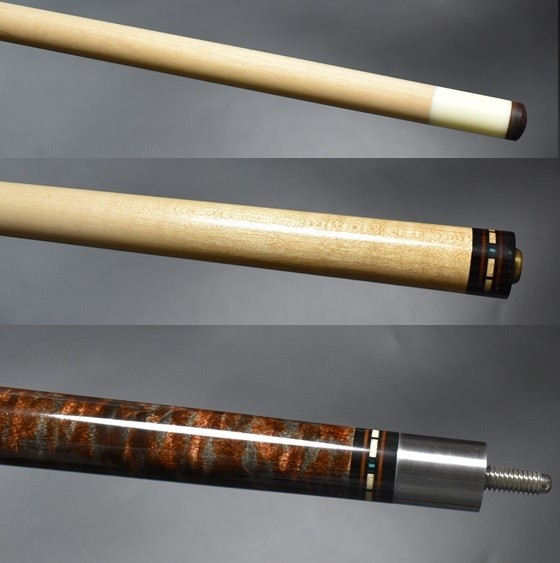 Vintage OLD ADAM Cue Helmstetter 1980s 18-Pin Joint Billiard Pool stick ...