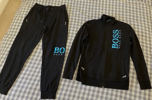Hugo Boss Men’s Tracksuit Size Medium Black And Blue | eBay UK
