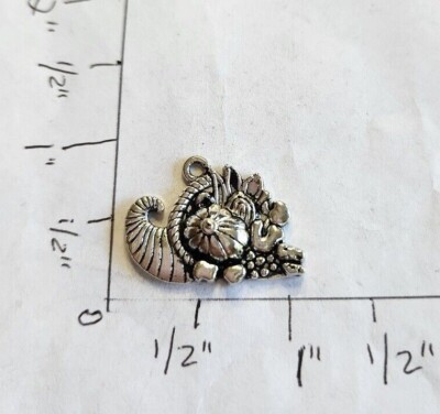 Cornucopia charm Thanksgiving Halloween fall autumn feast | eBay