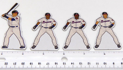 2015 Bases Loaded Baseball MLB Board Game Atlanta Braves Player Parts ...